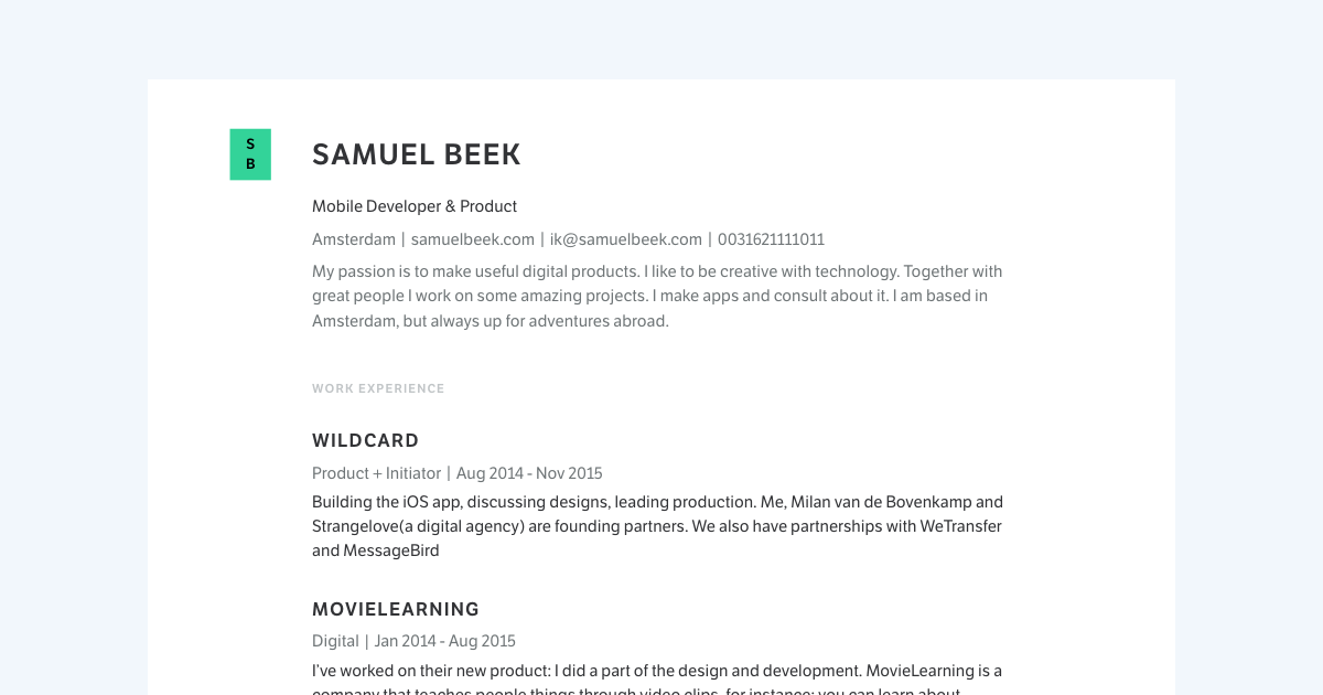 6 Real iOS Developer Resume Examples & Templates